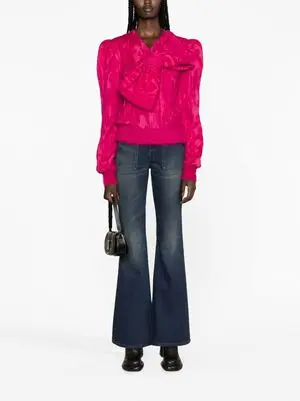 Balmain High-rise Flared Jeans - Blue
