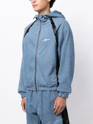 Amiri Logo-print Denim Track Jacket