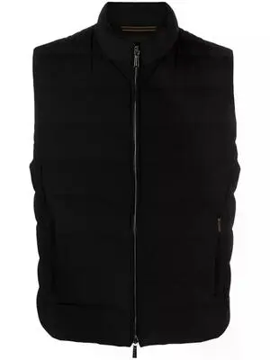 MOORER Padded Gilet With Logo Tag