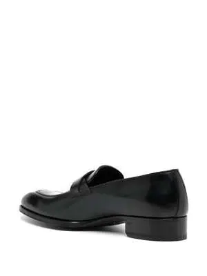 TOM FORD Leather Loafers - Black