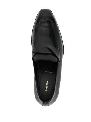 TOM FORD Leather Loafers - Black