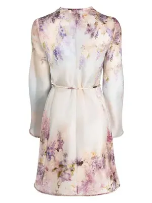 Zimmermann Luminosity Floral-print Silk Mini Dress