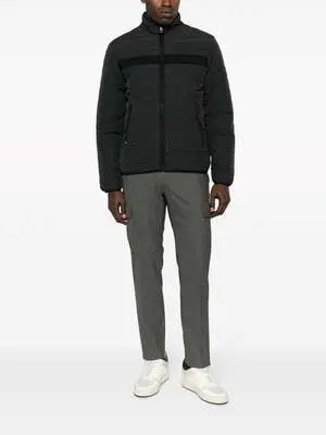 Tommy Hilfiger Logo-embroidered Padded Jacket - Black