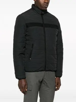 Tommy Hilfiger Logo-embroidered Padded Jacket - Black