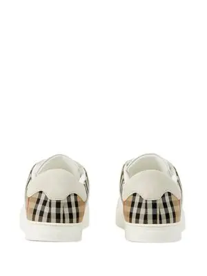 Burberry Check Panel Sneakers