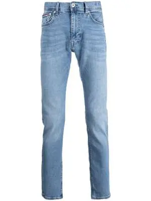Tommy Hilfiger Mid-rise Slim-cut Jeans - Blue