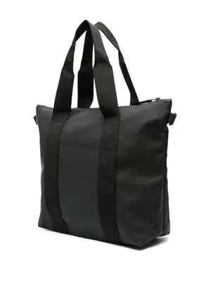 Rains Mini Logo-embossed Tote Bag - Black