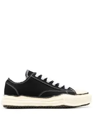 Mihara Yasuhiro Logo-patch Lace-up Sneakers - Black