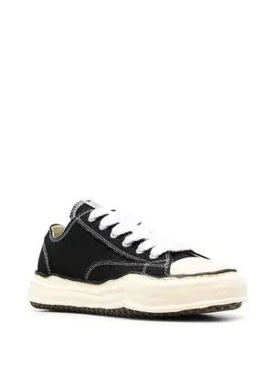 Mihara Yasuhiro Logo-patch Lace-up Sneakers - Black