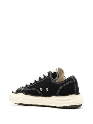 Mihara Yasuhiro Logo-patch Lace-up Sneakers - Black
