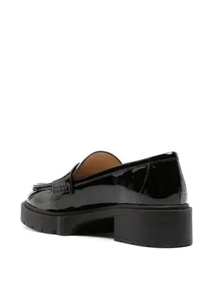 COACH Leah Patent-leather Loafers - Black