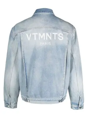 VTMNTS Logo-embroidered Denim Jacket