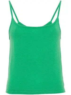 Teddy Cashmere Scoop Neck Camis Tanks For Women
