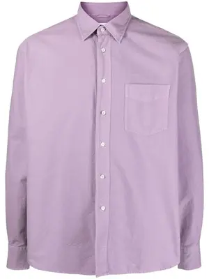 Aspesi Long-sleeve Cotton Shirt - Purple