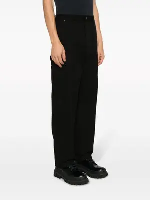 Moncler Logo Embroidered Cotton Track Pants