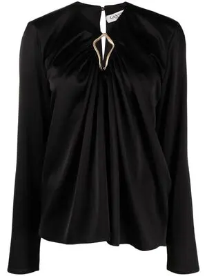 Lanvin Straight Hem Blouses