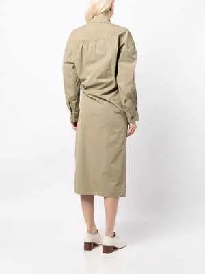 LEMAIRE Twisted Poplin Shirt Dress