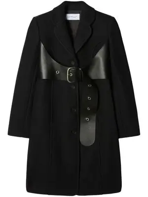 Off-White Belted Single-breasted Coat