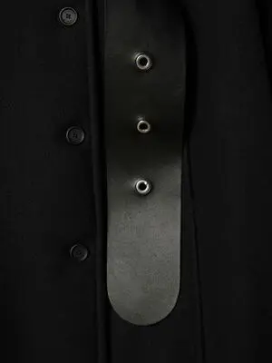 Off-White Belted Single-breasted Coat