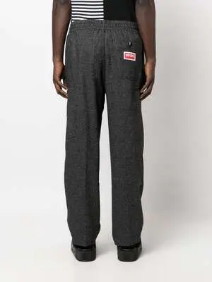 Kenzo Check-pattern Tapered Trousers