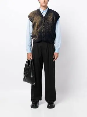 MAISON MARGIELA Contrasting-trim V-neck Cardigan