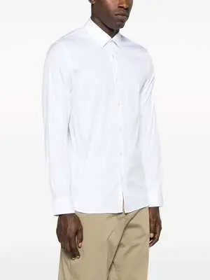 Lacoste Logo-patch Cotton Blend Shirt