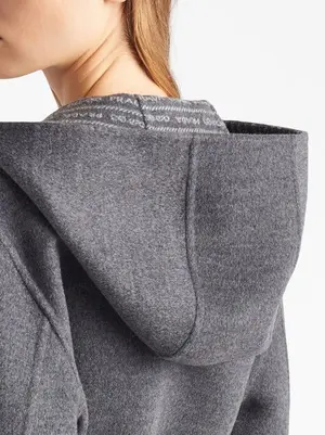 Prada Single-breasted Wool Coat - Grey