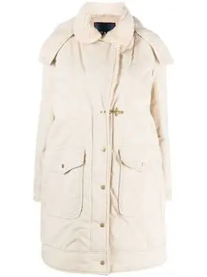 FAY Detachable-hood Parka Coat