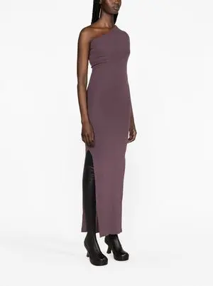 Rick Owens One-shoulder Wool Maxi Dress