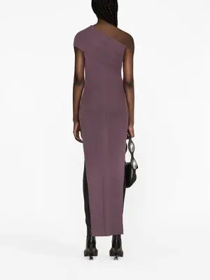 Rick Owens One-shoulder Wool Maxi Dress