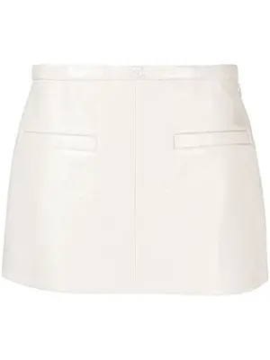 COURREGES High-shine Mini Skirt