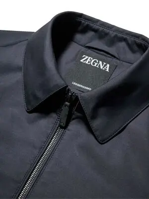Zegna Leggerissimo Zipped-up Shirt Jacket