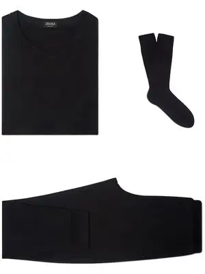 Zegna Lyocell Pajama Set - Black