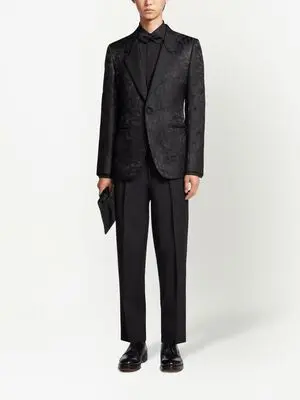 Zegna Jacquard Silk-wool Blazer