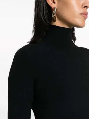 Balenciaga Ribbed Knit Roll Neck Sweater