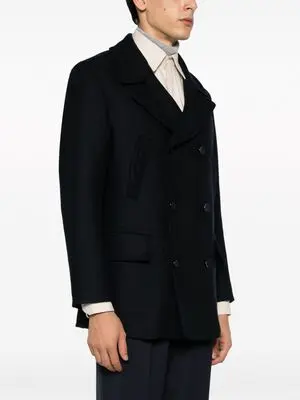 FURSAC Notched-lapel Double-breasted Coat