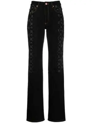 Marine Serre Dark Wash Jeans For Women