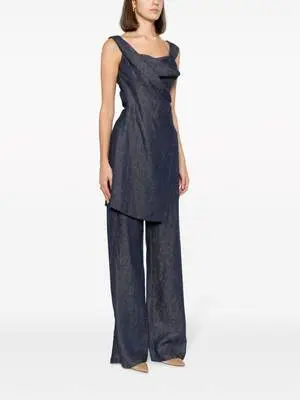 GEMY MAALOUF Asymmetric Gathered Top