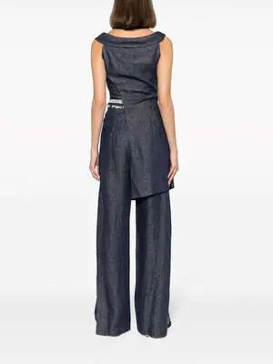 GEMY MAALOUF Asymmetric Gathered Top