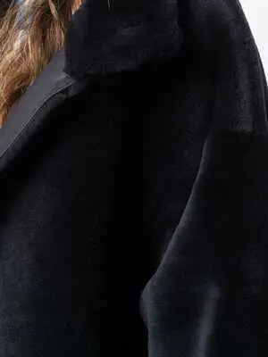 LISKA Reversible Shearling Coat - Blue
