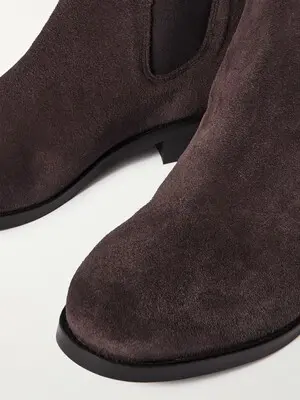 Officine GéNéRale Belmondo Suede Chelsea Boots In Brown - 50  display picture 3