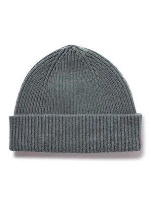 Mr P. Ribbed Wool Beanie