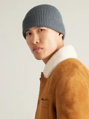 Mr P. Ribbed Wool Beanie