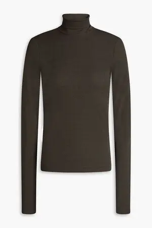 Nanushka Josa Cutout Stretchjersey Turtleneck Top