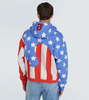 ERL Stars And Stripes Cotton Hoodie