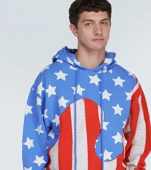 ERL Stars And Stripes Cotton Hoodie