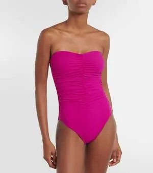 KARLA COLLETTO Basics Ruched Swimsuit - Pink