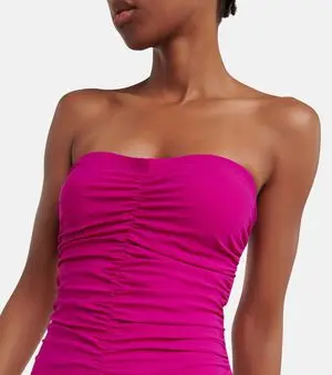 KARLA COLLETTO Basics Ruched Swimsuit - Pink