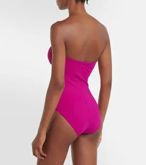 KARLA COLLETTO Basics Ruched Swimsuit - Pink