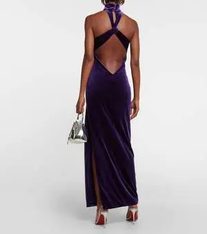 Galvan Cleveland Velvet Gown